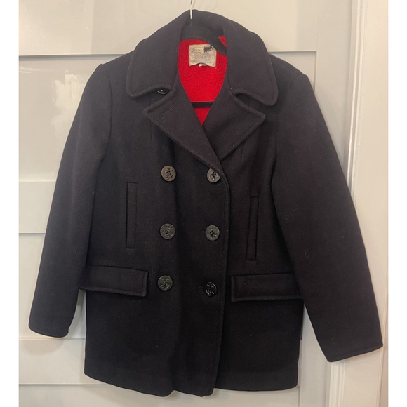 Sears | Jackets & Coats | Vintage Sears Roebuck Wool Navy Peacoat ...